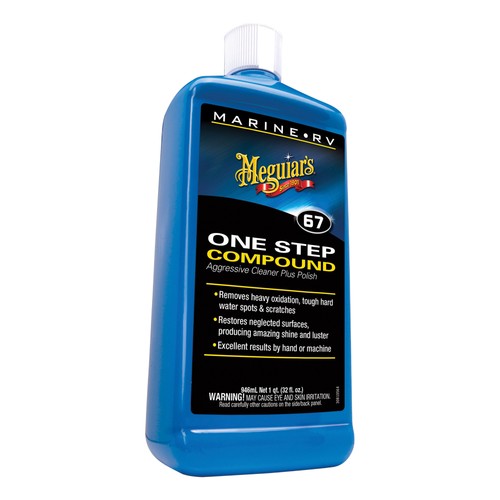 Meguiars, Marine/RV One-Step Clean + Polish Compound 32oz., Model ...