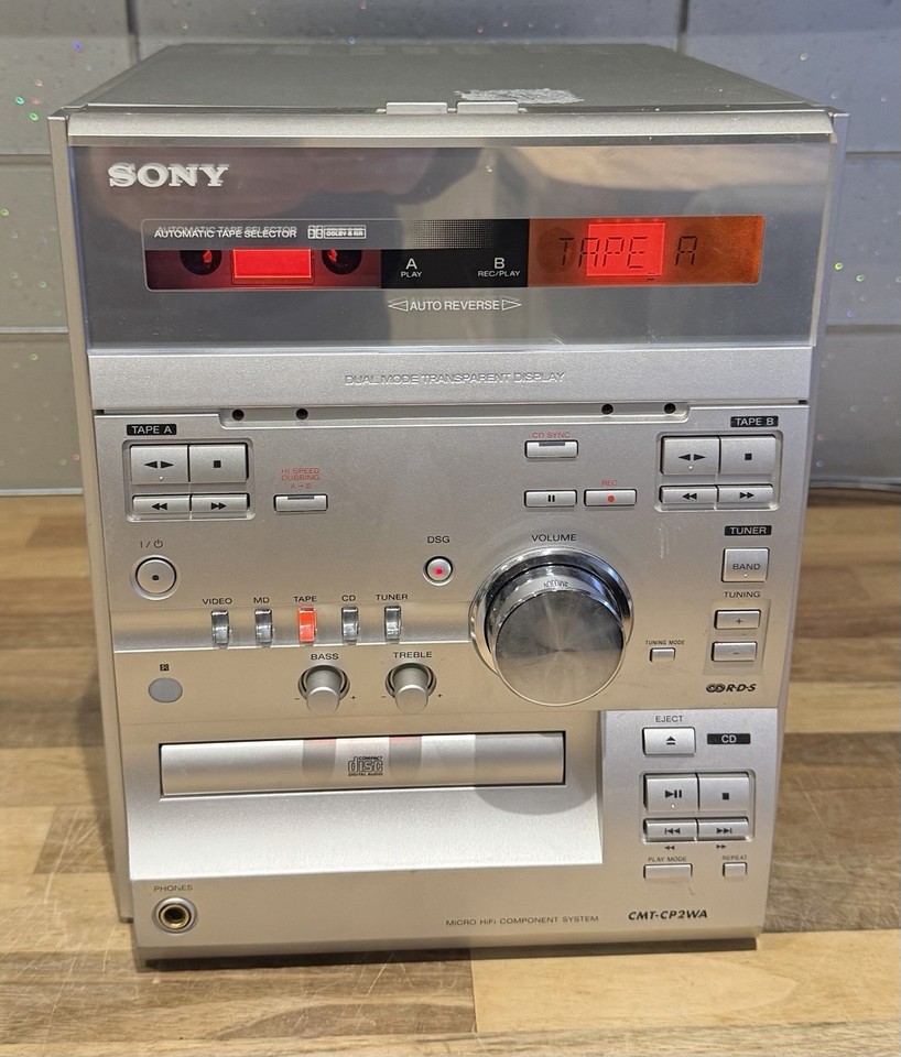 Sony CMT-CP2WA Micro HiFi Component System CD Cassette Player Radio ...