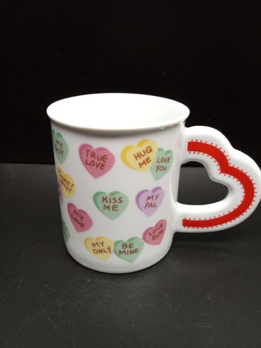 Vtg Westwood Valentine Candy Heart Coffee Mug Cup Hot Lips Love Kiss | eBay