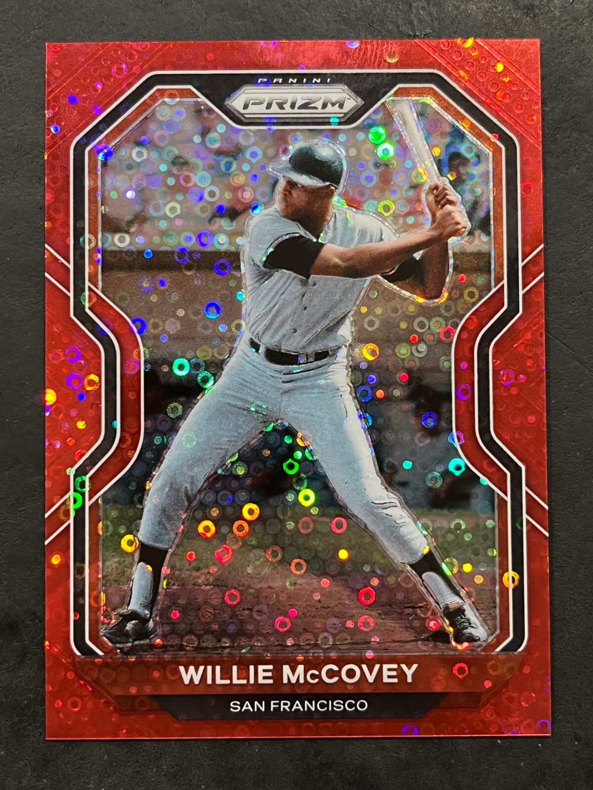 2021 Panini Prizm Tier II Red Donut Circle Prizm 98/99 Willie McCovey ...