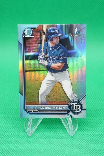 2022 Bowman Draft Base Chrome Sky Blue Refractor #BDC-9 Dominic Keegan ...