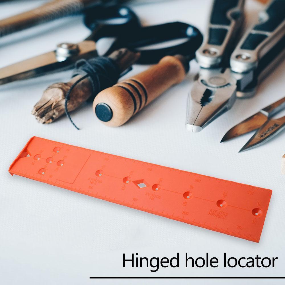 Plastic Level Ruler Woodworking Hinge Hole Punch Locator Jig Drill ...