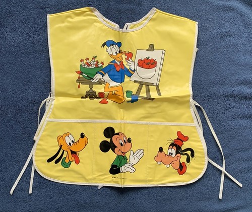 Vintage Disney Mickey Mouse Goofy Pluto Donald Duck Yellow Kids Plastic ...