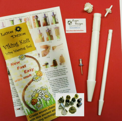 Lazee Daizee Viking Knit Tool - 1/2" & 1/4" combo set with end caps | eBay