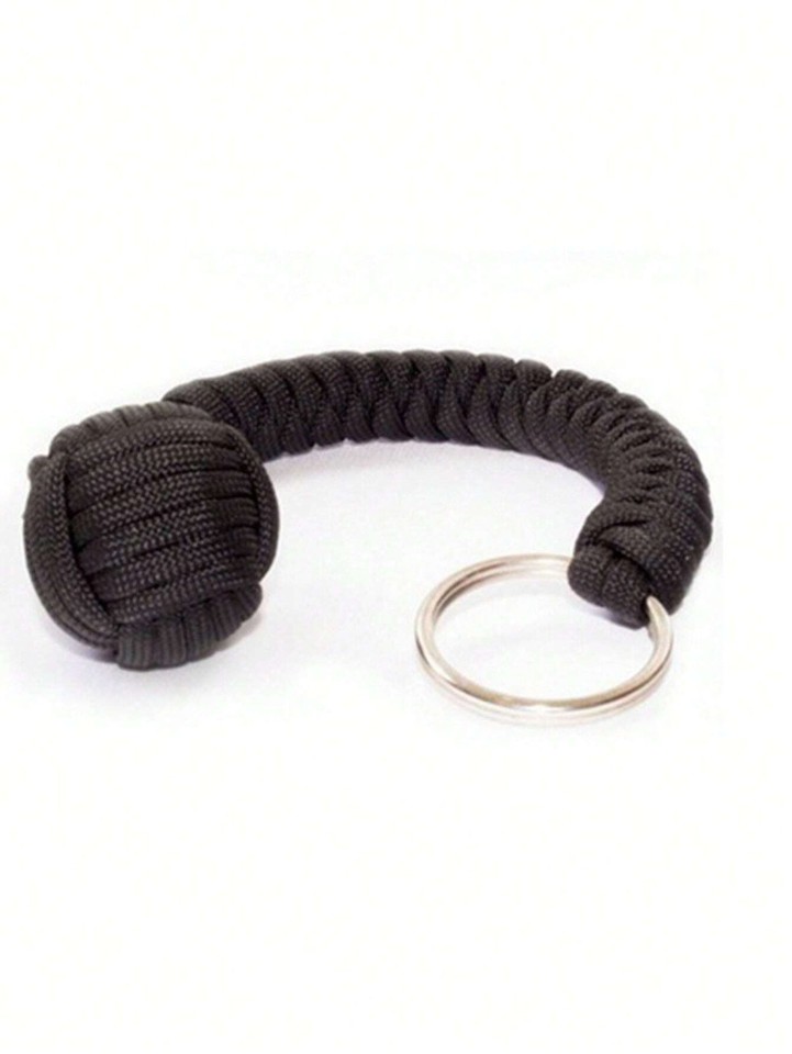 Steel Monkey Fist Self-Defense Keychain w/ Braided Rope - Outdoor ...