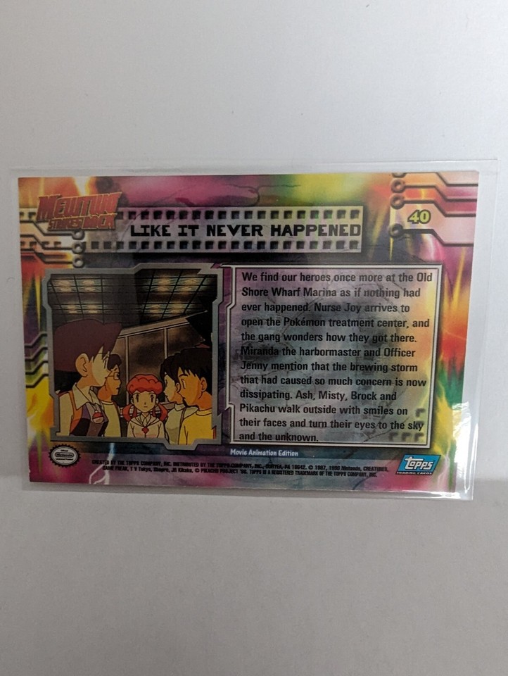 1997 Topps Pokemon Mewtwo Strikes Back Trading Cards / Non Holo ...