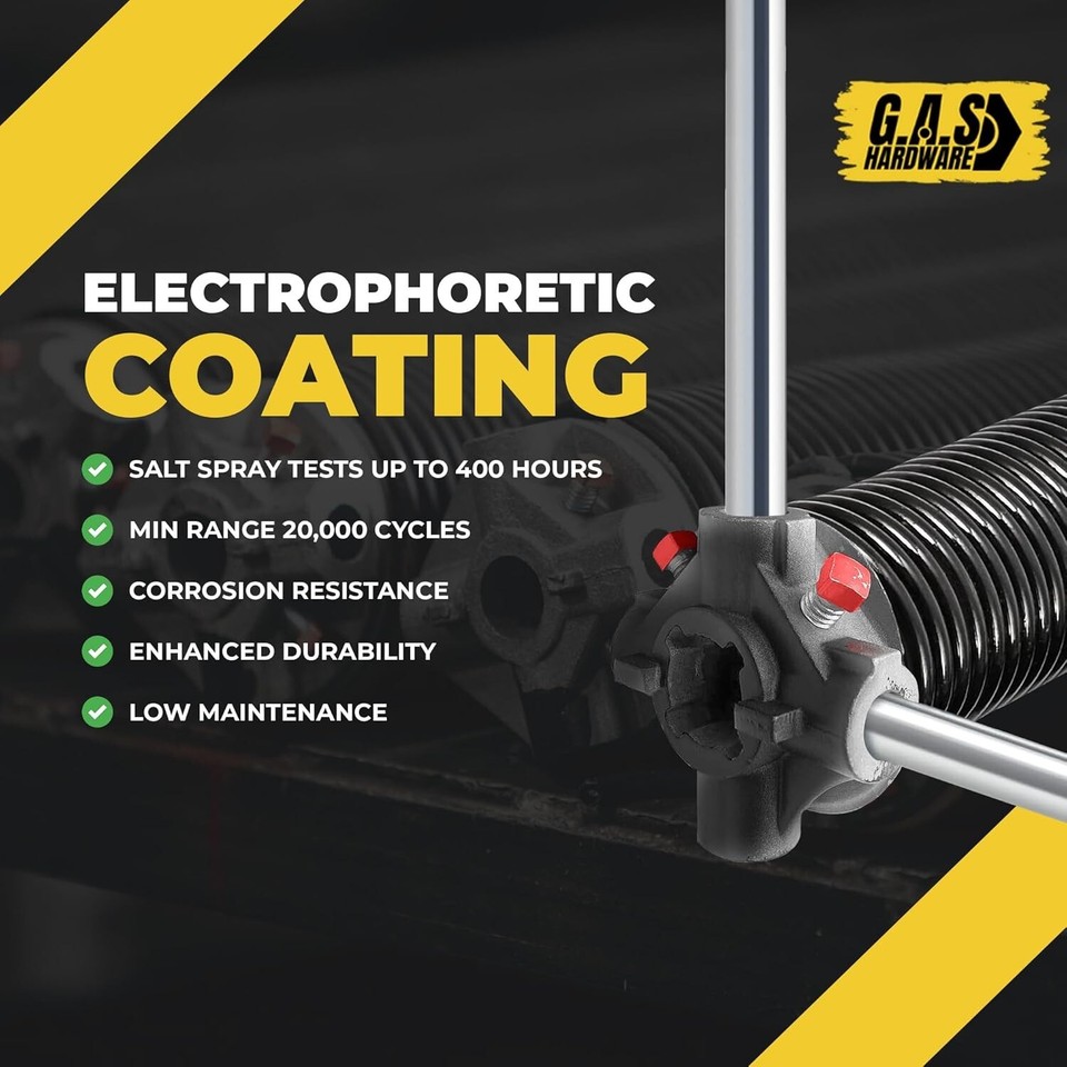 295 x 2-5/8 Commercial Garage Door Torsion Spring | Min 20,000 Cycles ...