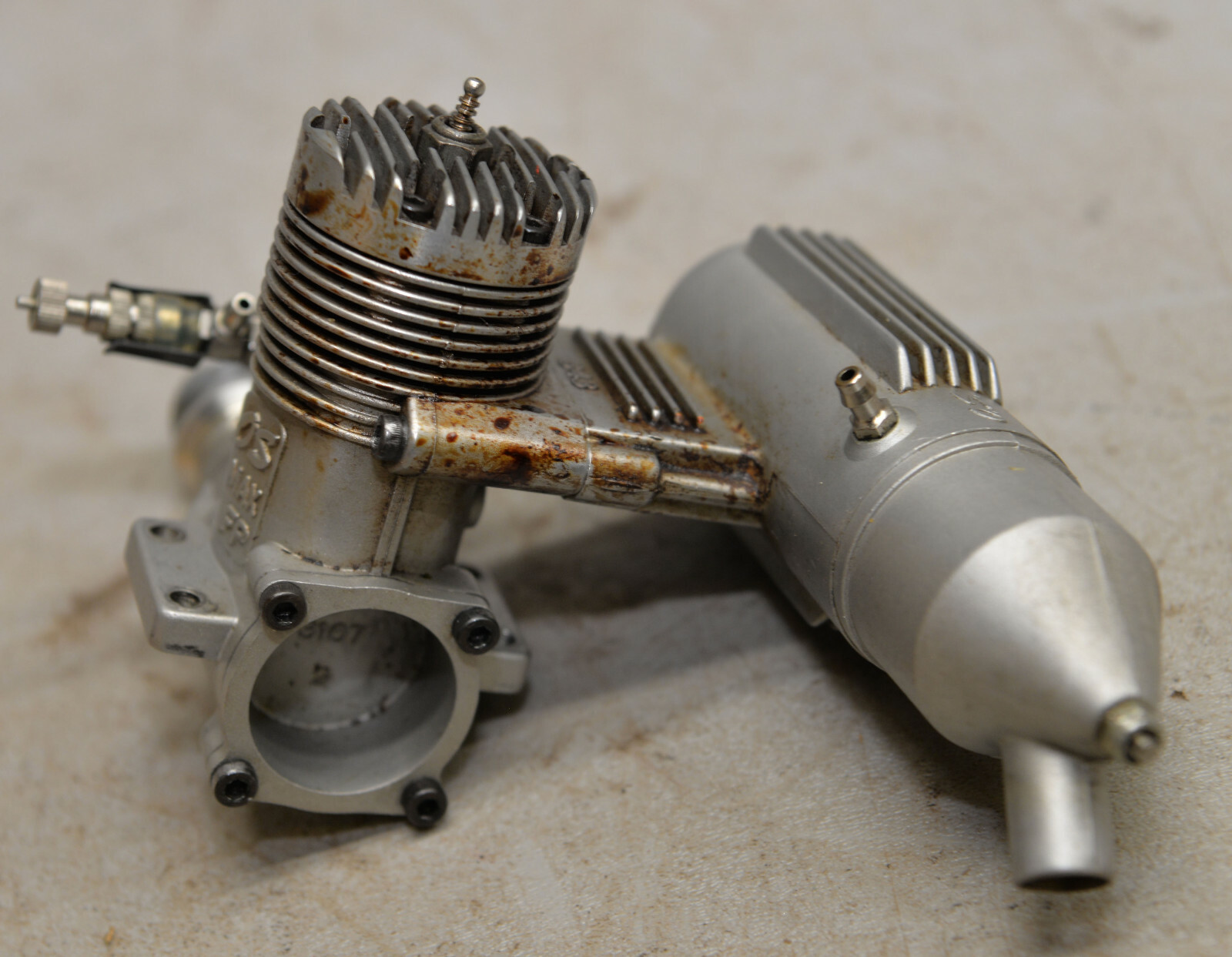 Saito FA-65 box & OS 40FP engine two stroke model airplane motor ...