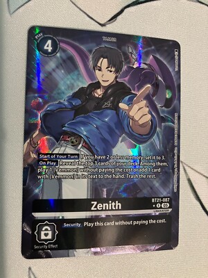 Zenith BT21-087 R Alternate Art Digimon CCG | World Convergence NM | eBay