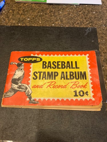 topps baseball stamp album & record book with over 110 stamps, mays ...