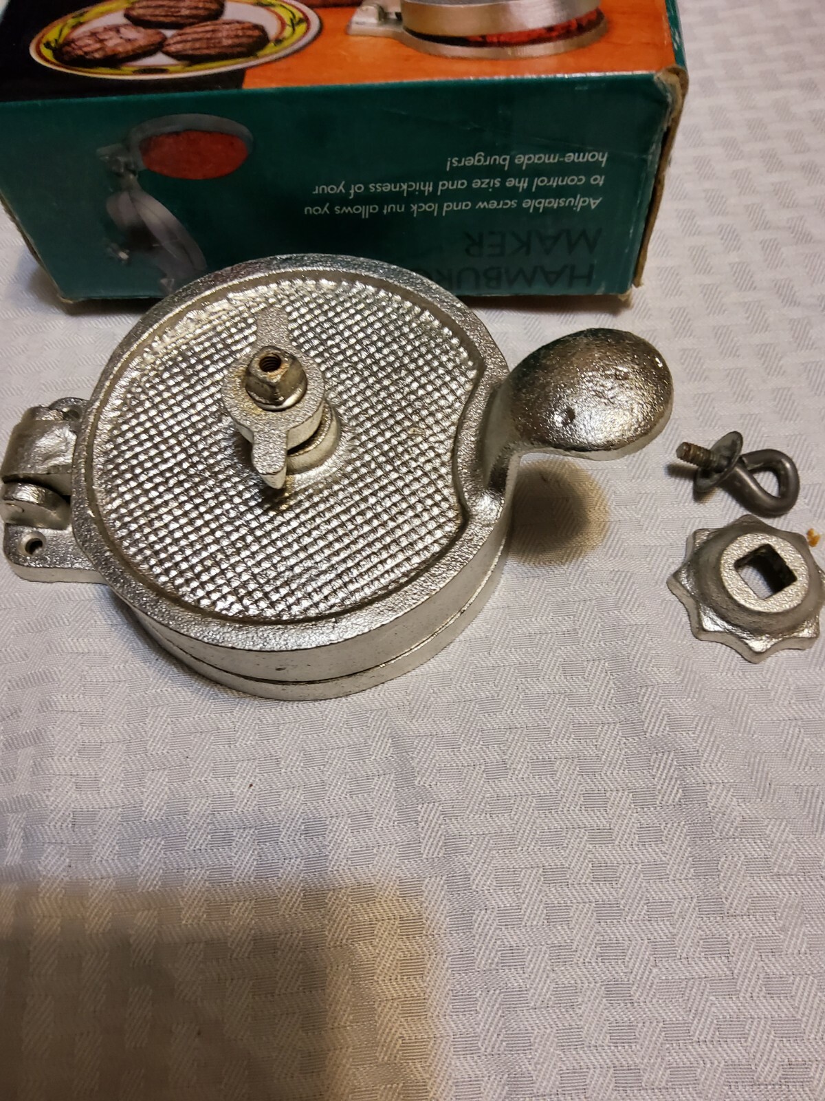 Heavy Cast Aluminum Hamburger Patty Maker By Lanin | eBay