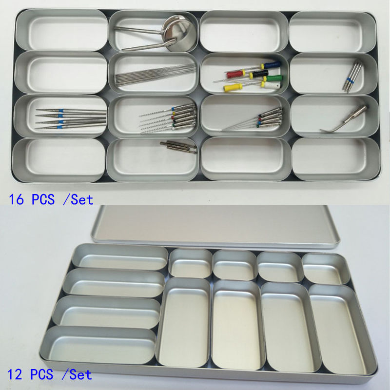 Dental Bur H K File Holder Block Case Disinfection Endo Box Rack 12pcs ...
