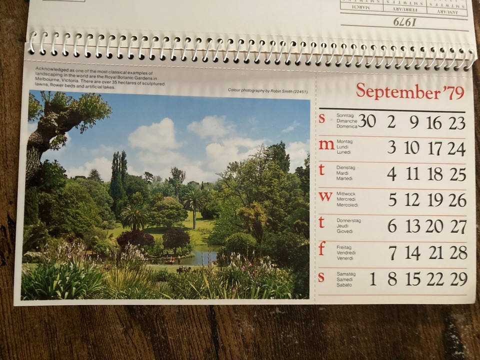 Australian Desk Calendar 1979 Australia postcards FREE UK POSTAGE | eBay UK