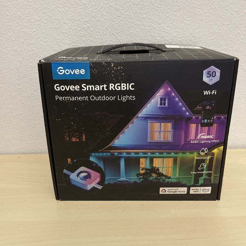 Govee H801BAD1 Smart RGBIC Permanent Outdoor Lights 50ft Waterproof ...