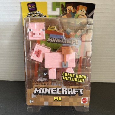 Minecraft Pig Comic Maker Action Figure Comic Book 2 Faces Saddle ...