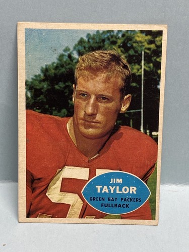 JA3388 1960 Topps Football Jim Taylor #52 Green Bay Packers Ex-Mt | eBay