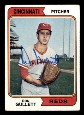 1974 Topps Baseball #385 Don Gullett Signed Autograph (no COA) | eBay