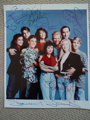 Autographed 8x10 Jason Priestly, Shannon Doherty, Brian Austin Green ...