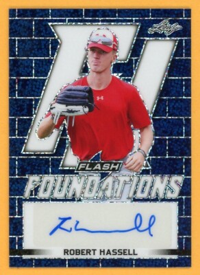 ROBERT HASSELL III 2020 Leaf Flash Blue Autograph Rookie Card AUTO SER ...