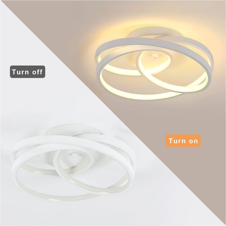 30W LED Ceiling Light Modern 3000K Ceiling Lamp Chandelier Bedroom ...