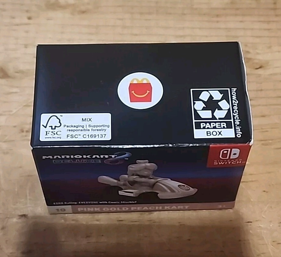 McDonald’s 2024 Nintendo Switch Mario Kart 8 Deluxe Princess Peach Pink ...
