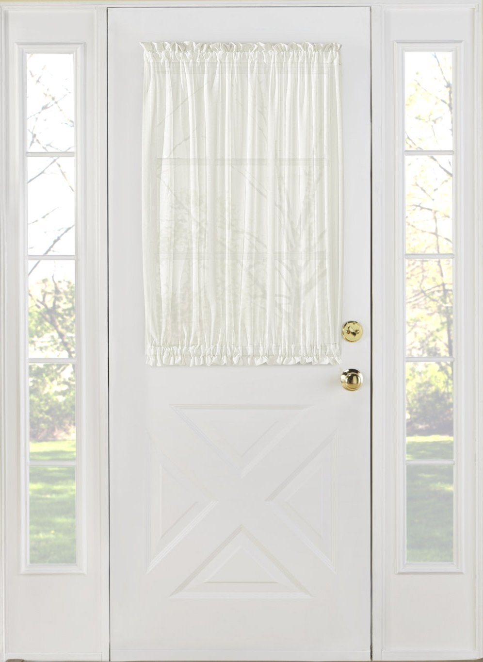 SHEER VOILE DOOR PANELS, CURTAINS FOR FRENCH DOORS | eBay