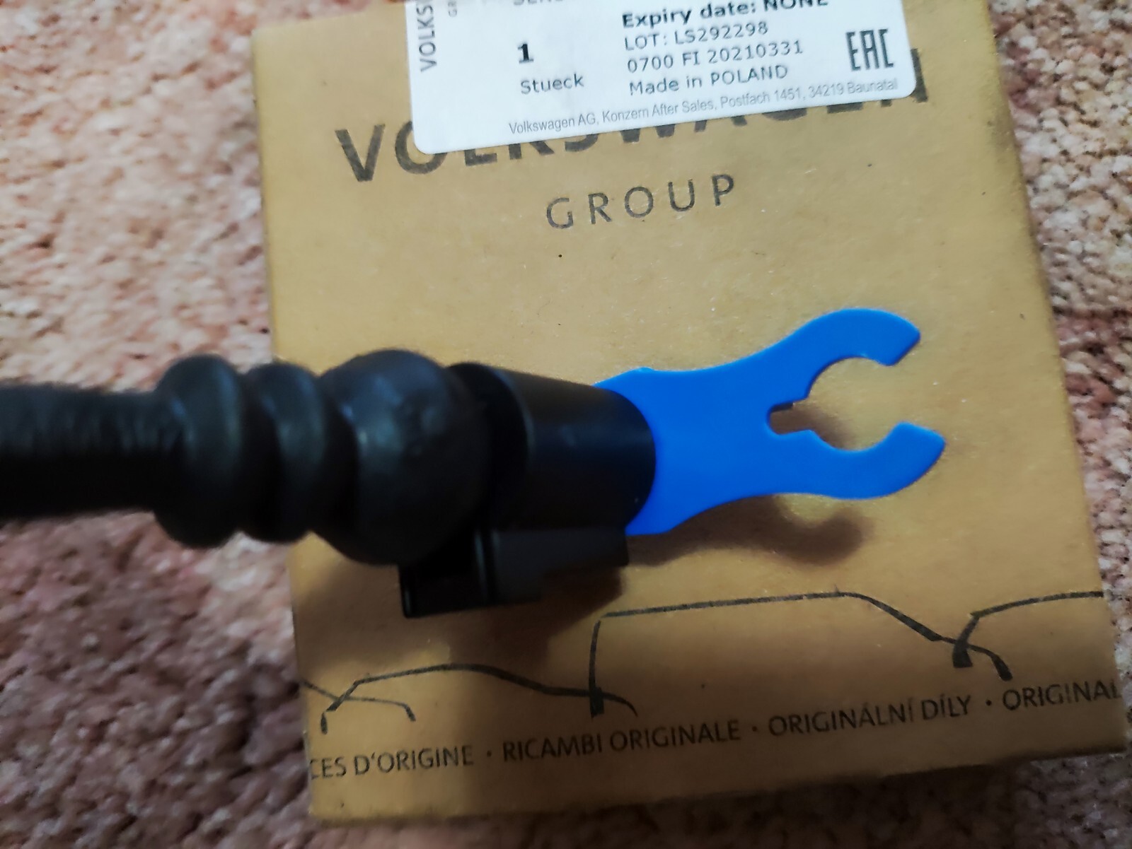 Genuine Volkswagen AUDI SKODA Seat Front Brake Pad Wear Sensor ...