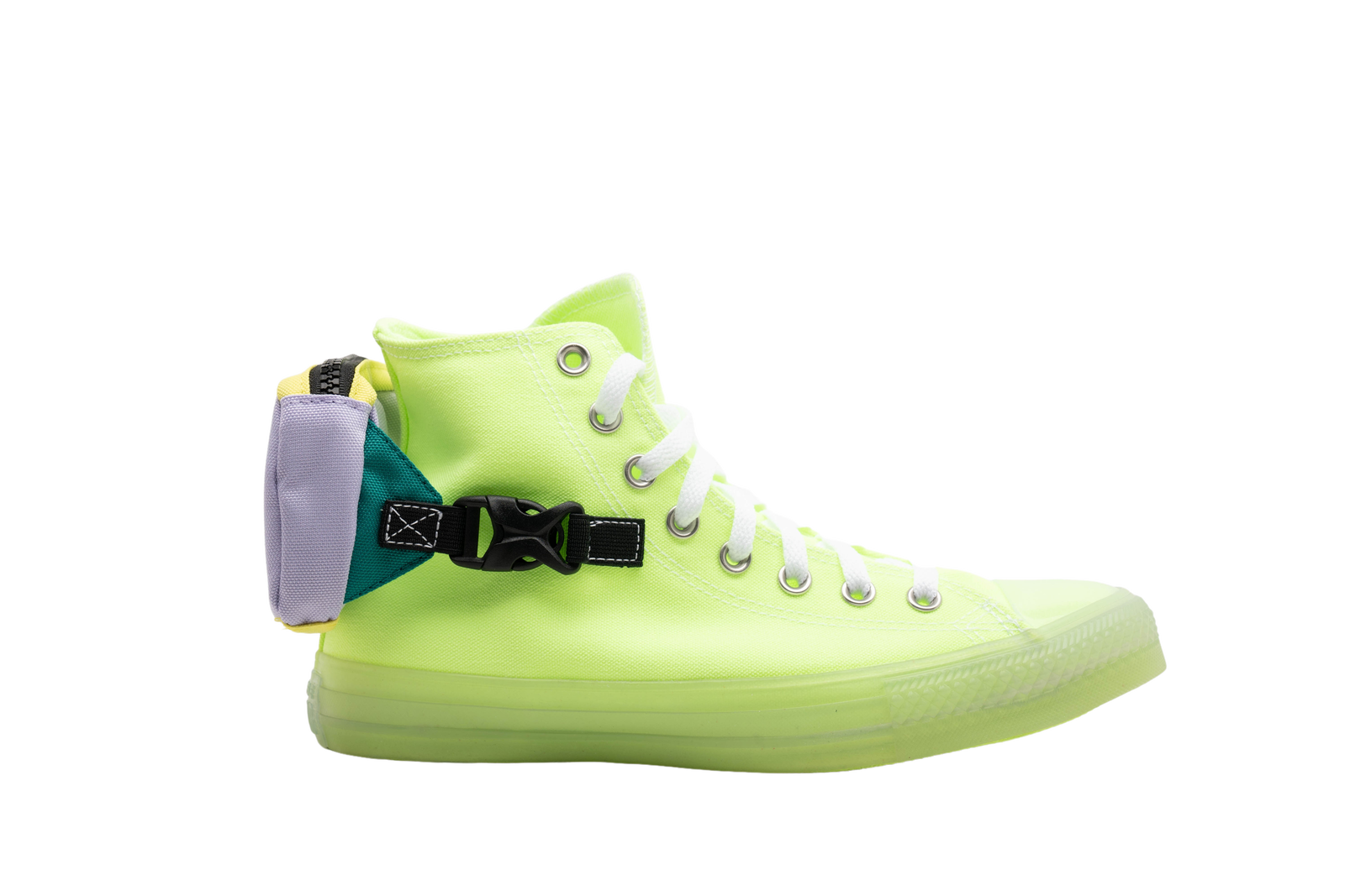 Size 9 - Converse Chuck Taylor All Star Buckle Up High Top Neon Jelly ...