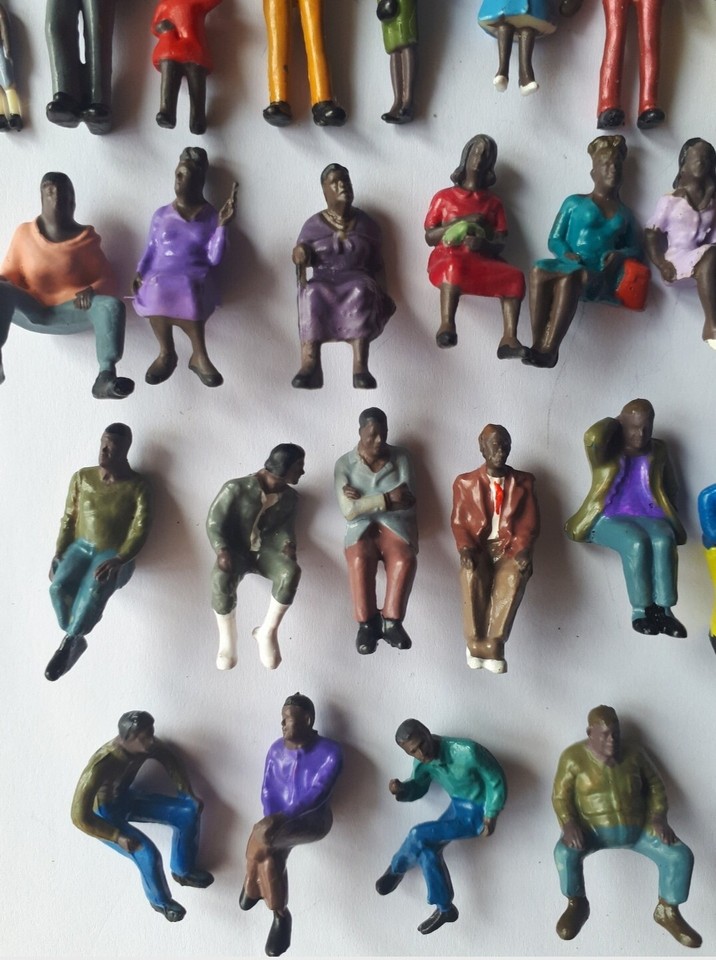 African american 1:48 figure multicultural miniature people mini black ...