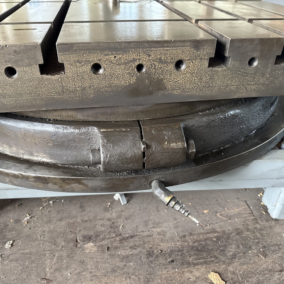 36" X 36" LUCAS T SLOTTED PNEUMATIC AIR LIFT ROTARY TABLE | eBay