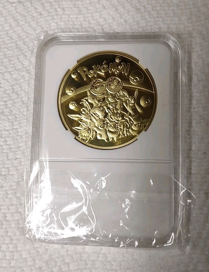 NEW Pokemon Squirtle Premium High Quality Rare Collectible Metal Gold ...