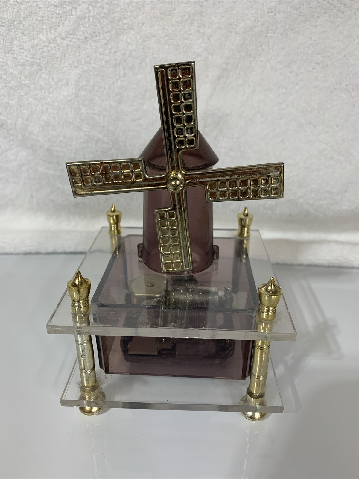 Vintage Windmill Music Box 5-1/2 Inches Tall. WacoLucite of Japan | eBay