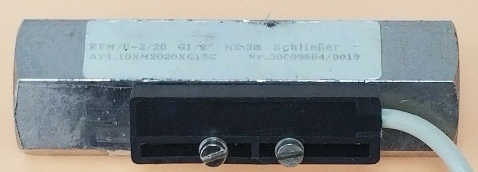 STASTO RVM/U-2/20 G 1/2" NPT FLOW SENSOR RVM/U 2/20 10XM2020XG15S ...