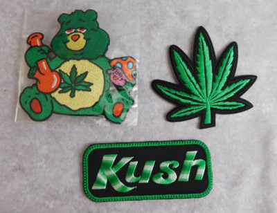 Iron on Patch Marijuana Leaf Weed KUSH | eBay