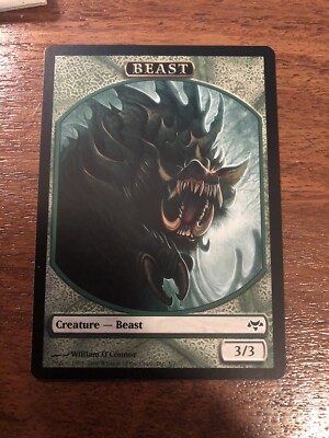 Magic The Gathering MTG Eventide Beast Token | eBay Australia