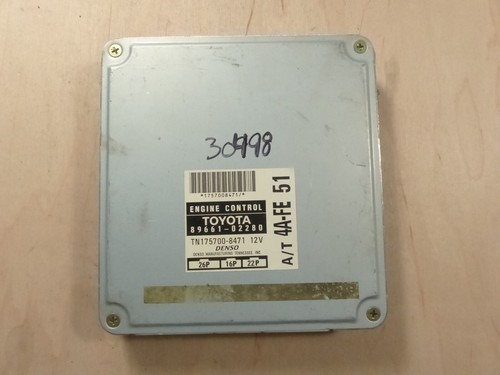 96-97 TOYOTA COROLLA AUTO 4AFE ECU ECM COMPUTER 89661-02280 | eBay