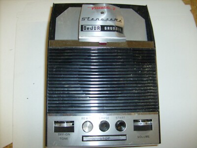 Vintage Grundig DeJUR Stenorette Recorder Versatile V tape recorder for ...