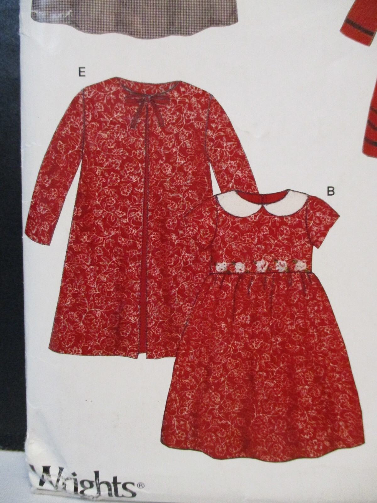 New Look Pattern 6309 Dress & Coat Girls Size A (3-6) Cut Complete ...