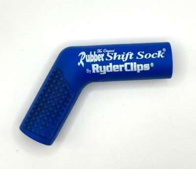 Universal Motorcycle Rubber Shift Sock Shoe Protector Blue Ryder Clips ...