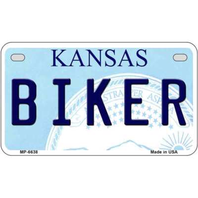 Biker Kansas Novelty Metal Motorcycle Plate MP-6638 | eBay