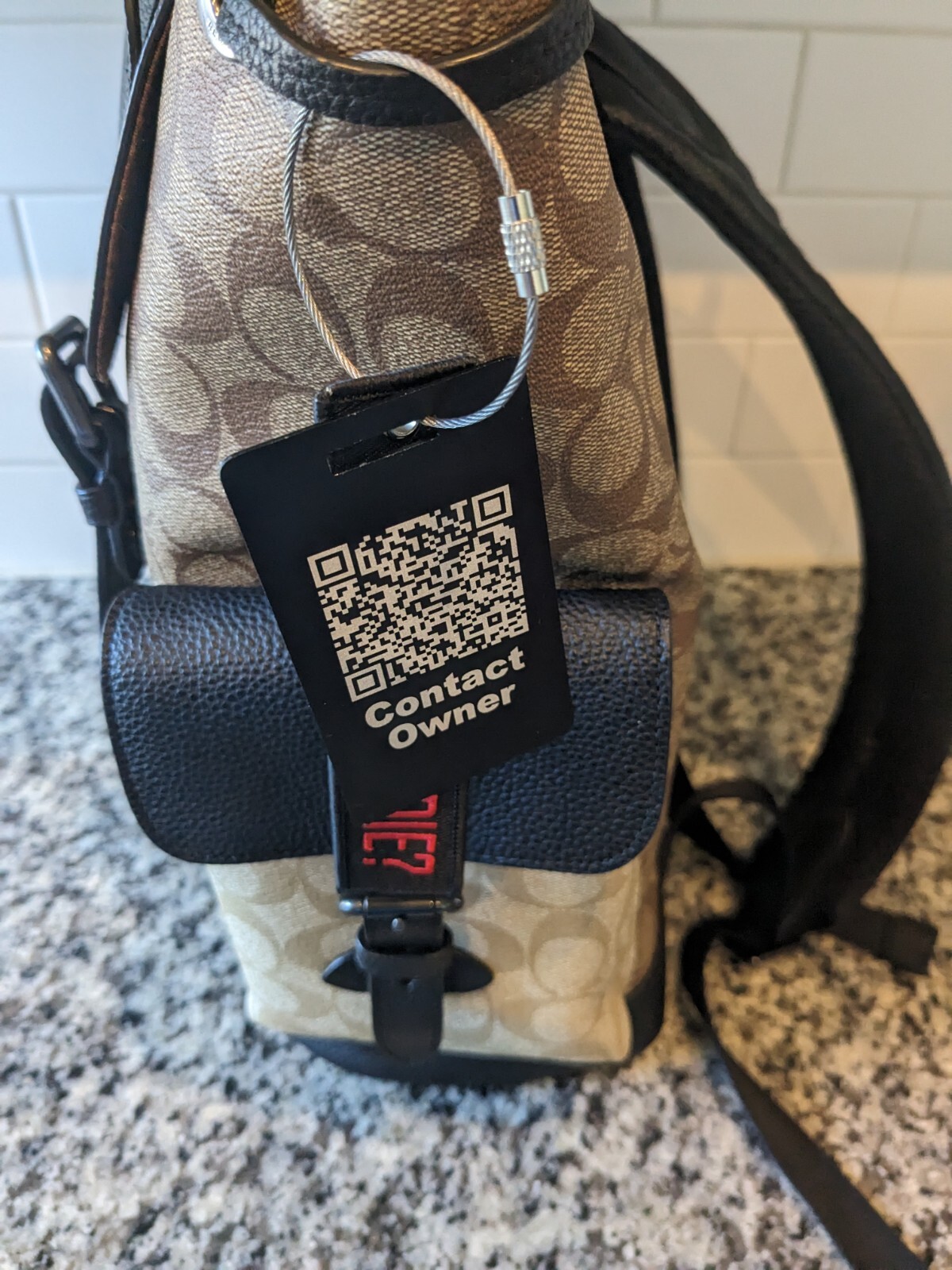 LUGGAGE TAGS ID QR TAGS Personalized ENGRAVED LUGGAGE Backpack Quick ...