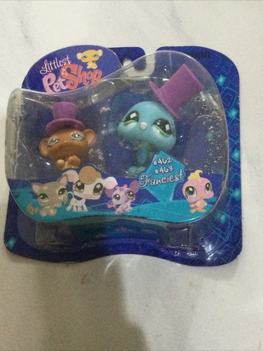 NEW 2007 Littlest Pet Shop LPS Mouse & Peacock Bird Fanciest Top Hats ...