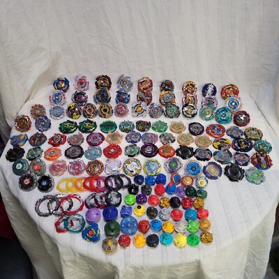Beyblades huge lot Hasbro Beyblades parts and accessories 2 battle ...