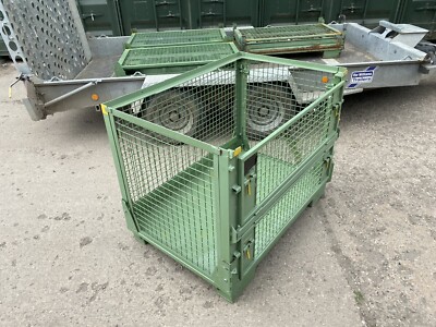 Collapsable Stackable Metal Stillage, Caged Bins, heavy duty Euro ...