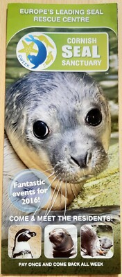Cornish Seal Sanctuary Gweek 2016 Leaflet, SEA LIFE, Merlin ...