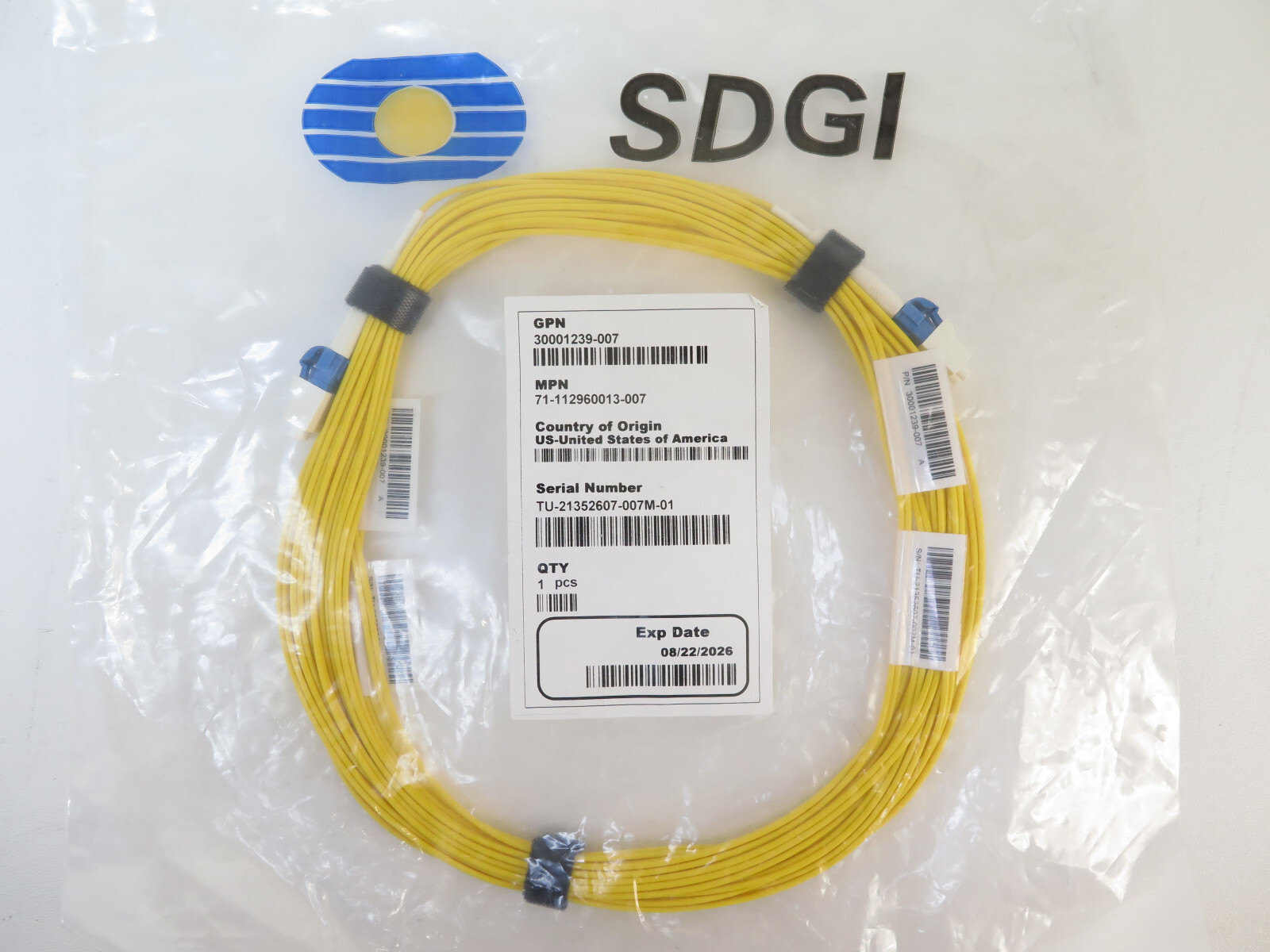 SDGI 30001239-007 Fiber Cable ,SM, BIF, LC-LC-DX, UPC, 7 Meter | eBay
