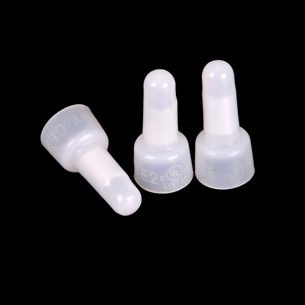100x Closed End Crimp Caps Electrical Wire Terminals Connector Cap AWG ...