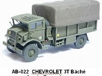 REE AB-022 - Véhicule Chevrolet 3T baché Armée Française (guerre d ...
