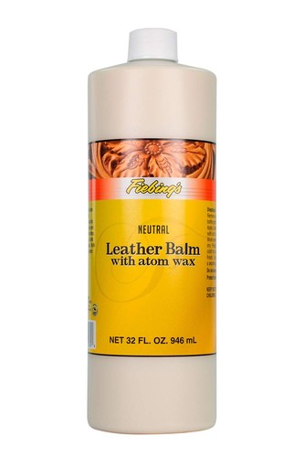 Leather Balm with Atom Wax 32oz - wax top finish for leather ...