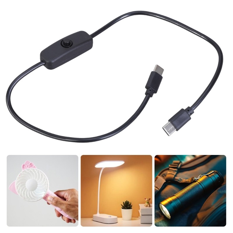 Fast Charging Cable for Mobile Phone Tablet LED Desk Lamp Type-C Male ...